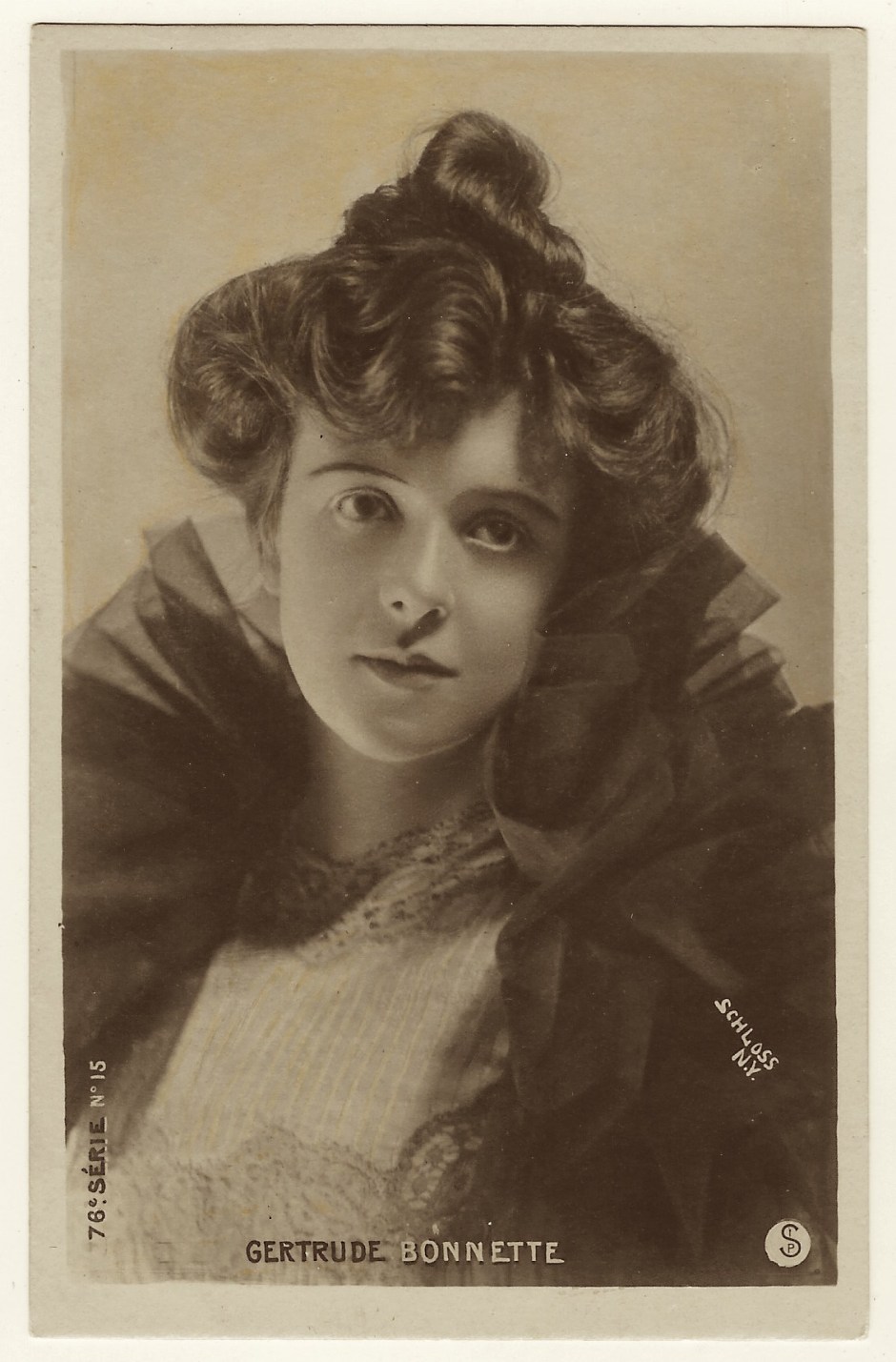 PORTRAIT OF GERTRUDE BONNETTE: PRETTY FRENCH STAGE ACTRESS | THE ...