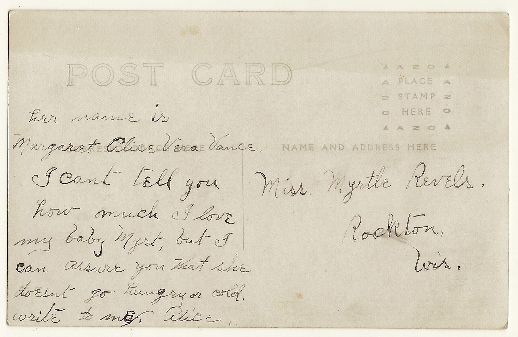 AFRICAN AMERICAN LITTLE GIRL WITH A BIG NAME: MARGARET ALICE VERA VANCE ...