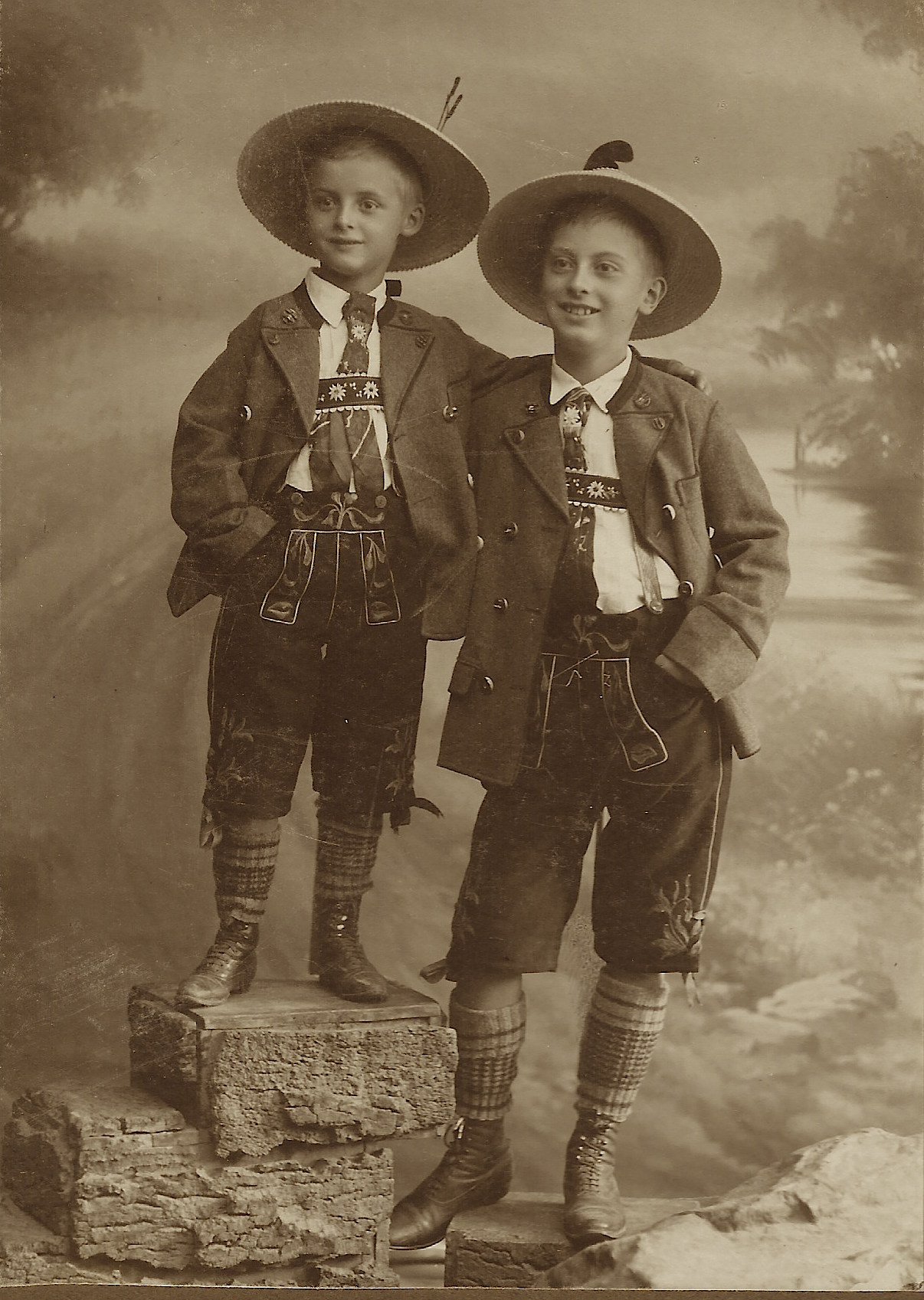 TWO ADORABLE BOYS WEARING TRADITIONAL CLOTHING IN COLMAR, FRANCE | THE ...