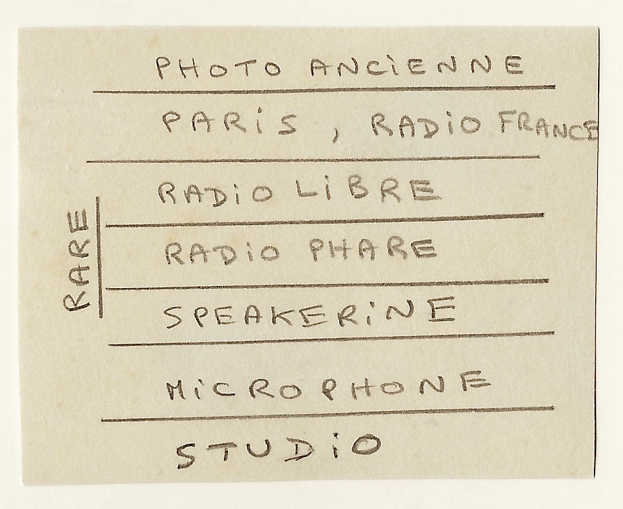 PHOTOGRAPH OF A FRENCH “FREE RADIO” STUDIO AND A FEMALE ANNOUNCER | THE ...