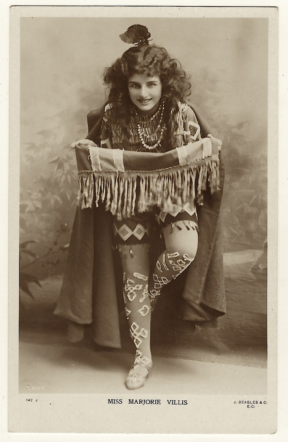 MISS MARJORIE VILLIS : RISQUE PORTRAIT OF A STRIKINGLY PRETTY BRITISH ...